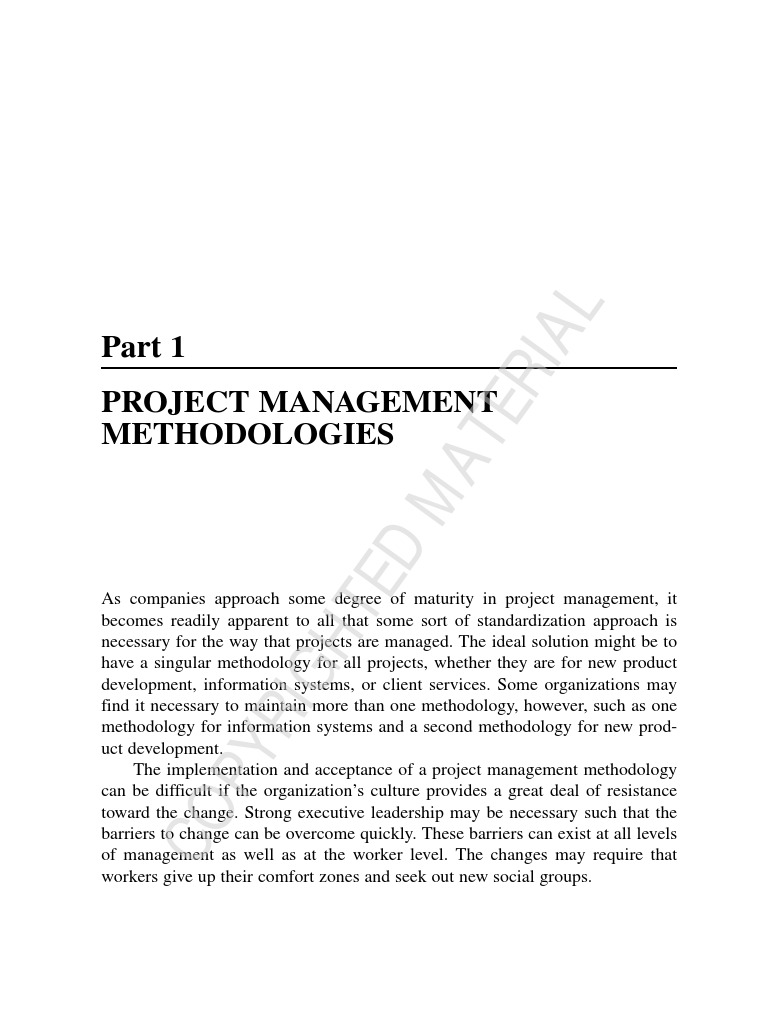 Project Management Methodologies | PDF | Project Management | New ...