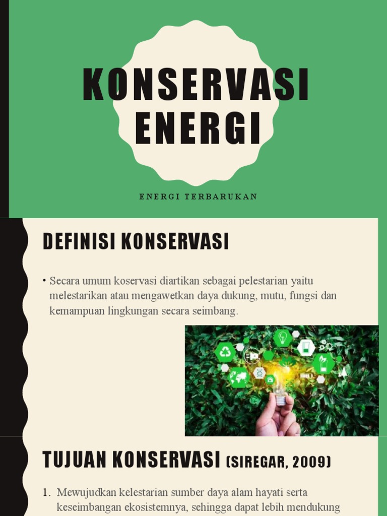 Konservasi Energi | PDF | Kesehatan Holistik | Teknologi & Rekayasa