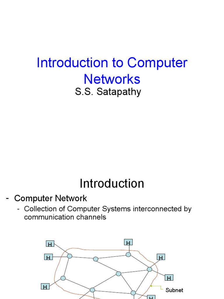 1-Introduction To Computer Networks | PDF | Channel Access Method | Osi Model