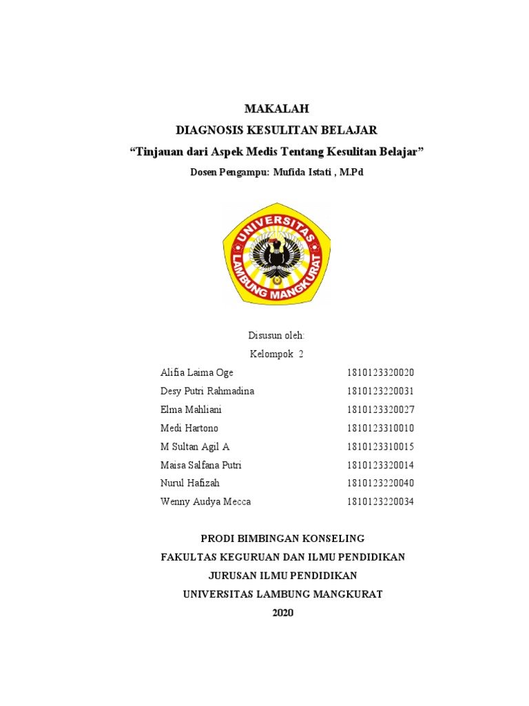 Makalah Diagnosis Kelompok 2 | PDF