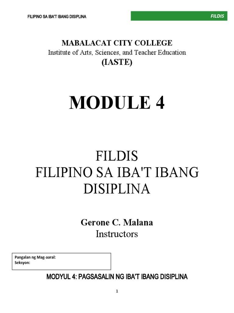 Module4 Fildis | PDF