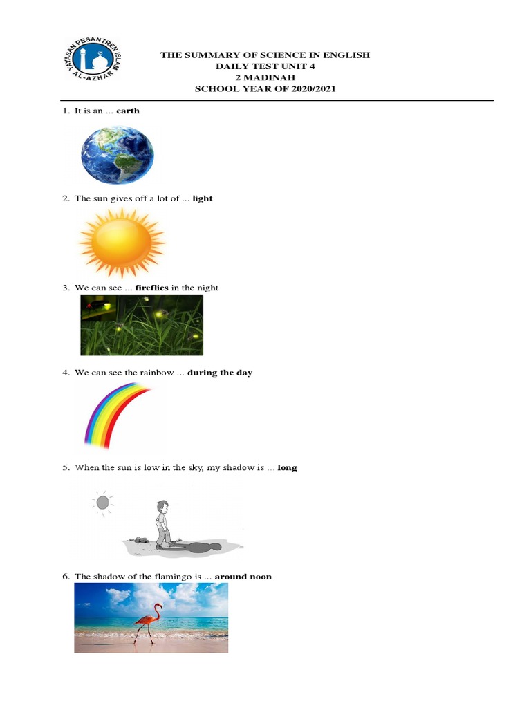 The Summary of Sie 2 Unit 4 | PDF