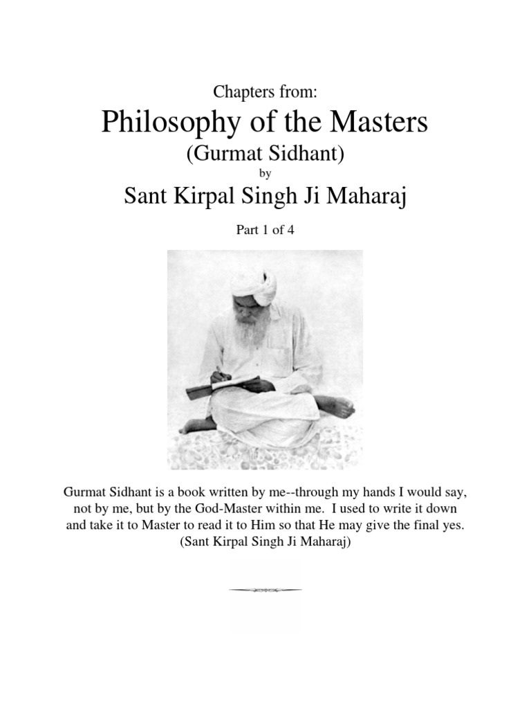 Philosophy of The Masters 1 | PDF | Shabda | Bhakti