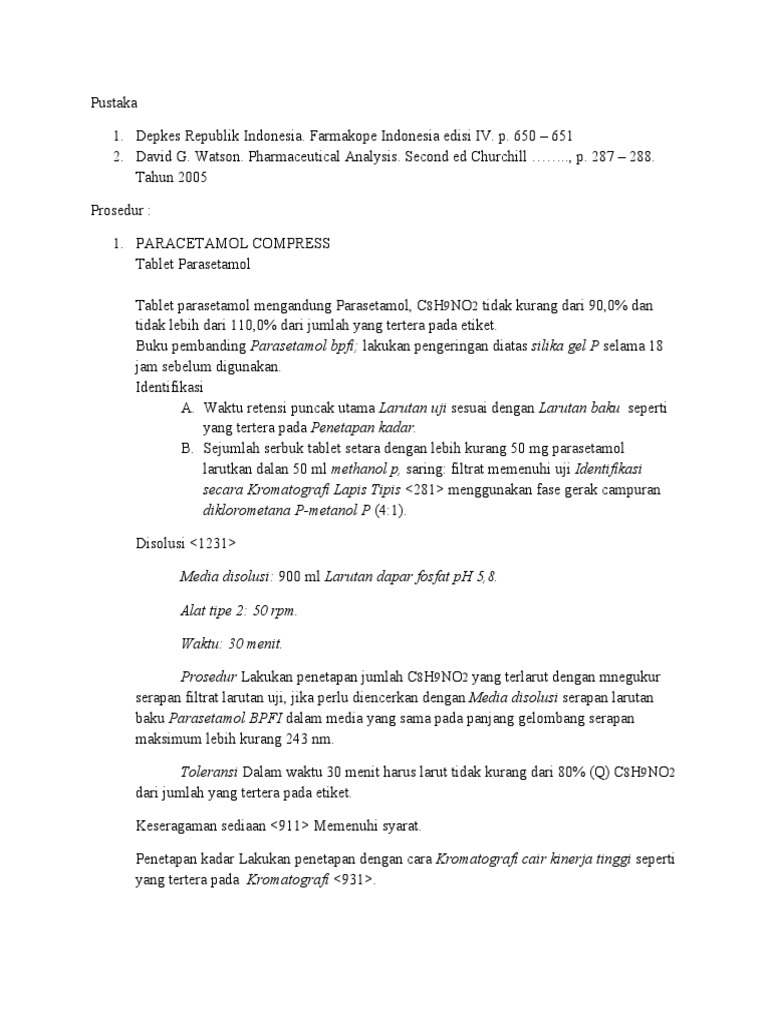 Prosedur AOMK PCT-HPLC | PDF