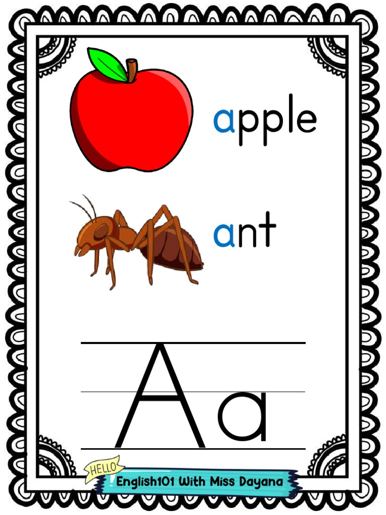 Alphabet Flashcards | PDF