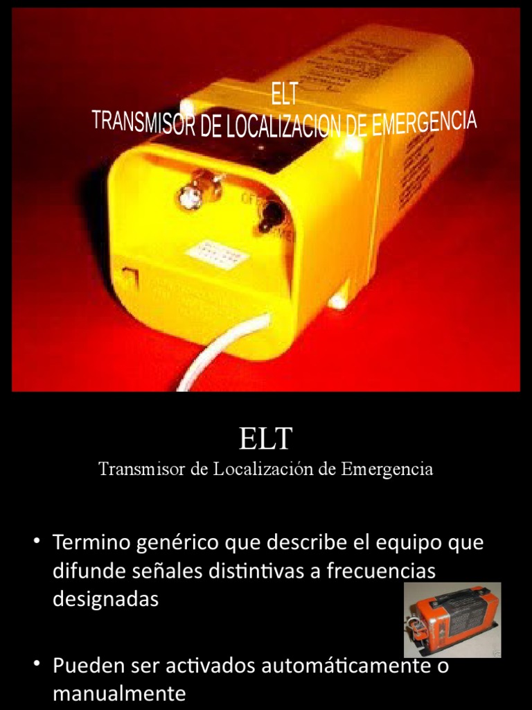 ELT | PDF | Aviación | Rescate