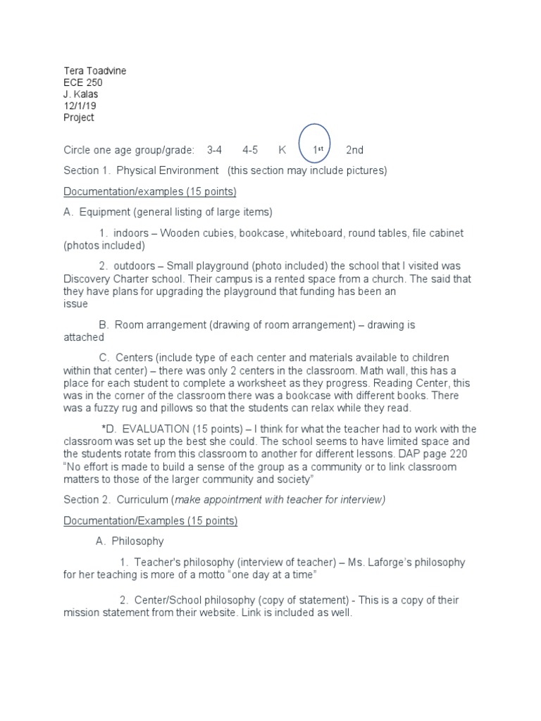 Ece 250 Final Project | PDF | Classroom | Schools