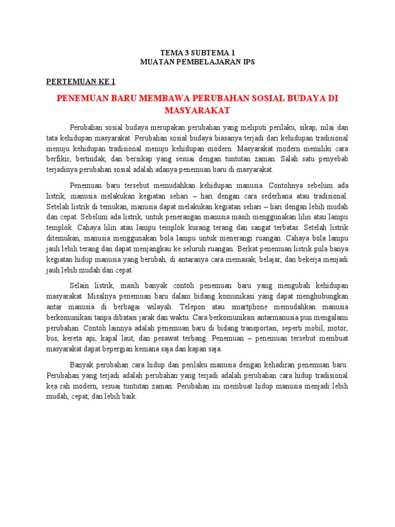 Ips 1 Tema 3 Subtema 1 | PDF