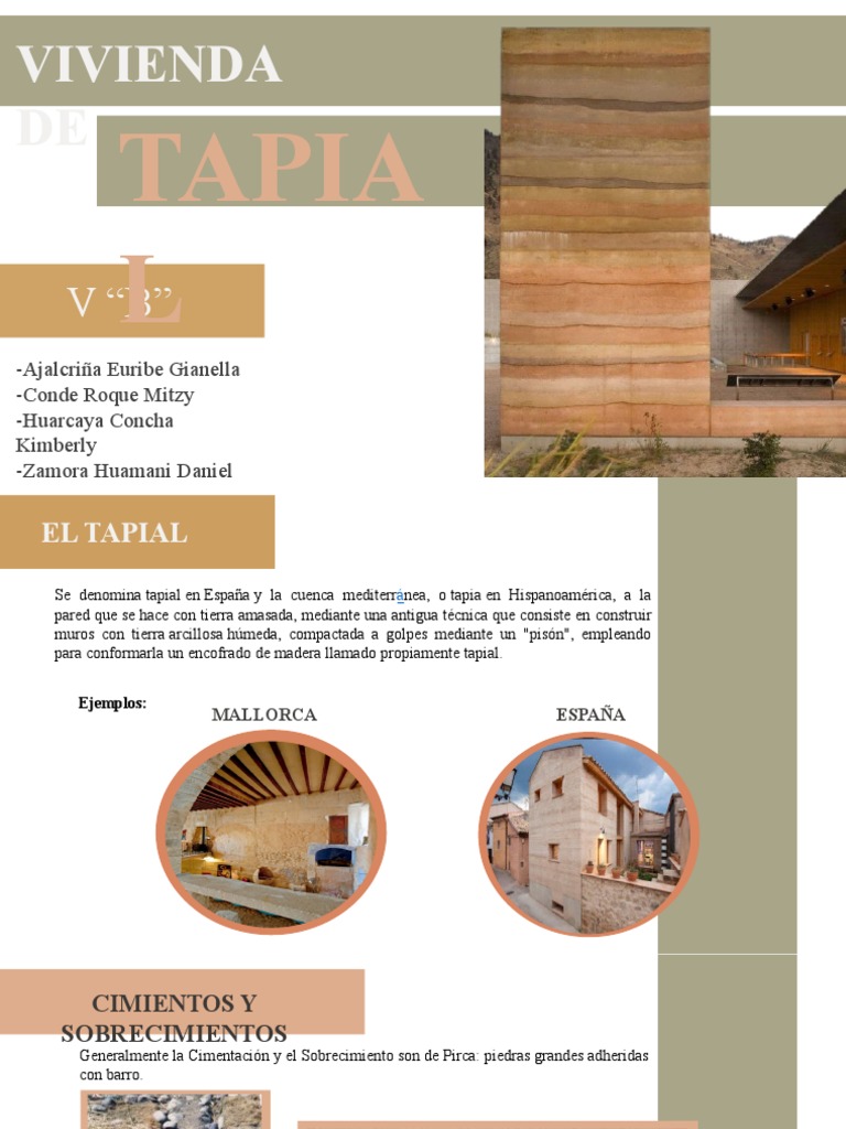 Construcción de Viviendas de Tapial | PDF | Materiales naturales ...