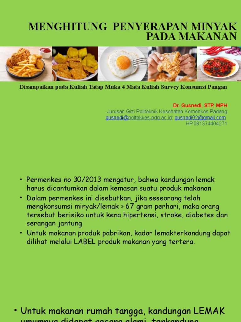 Penyerapan Minyak | PDF