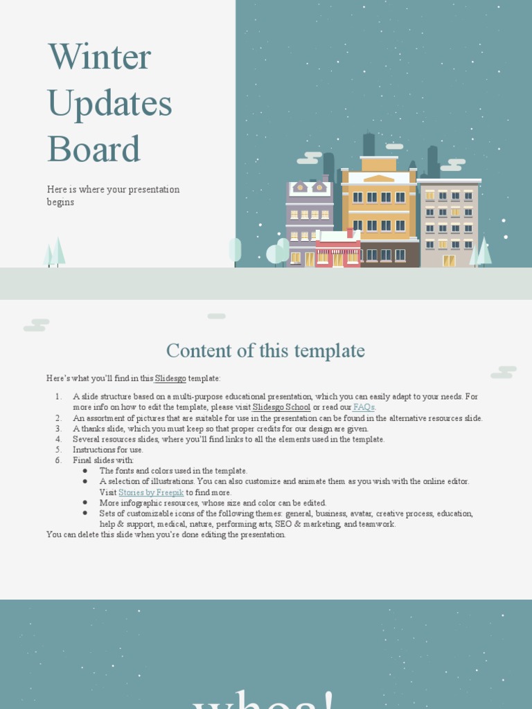 Winter Updates Board by Slidesgo | PDF | Planets | Solar System