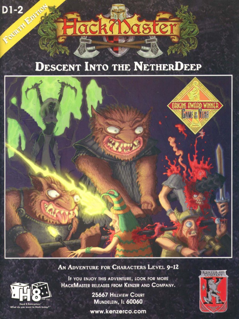 Hackmaster 4e - Descent Into The Netherdeep | Download Free PDF | Dungeons & Dragons | Leisure