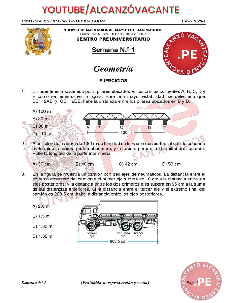 GEOM MPE (Alcanzóvacante) | PDF | Geometría del plano euclidiano | Triángulo