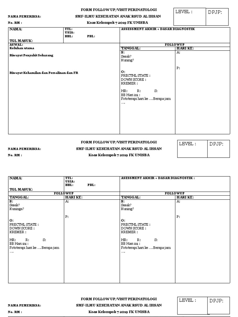 Form Follow Up PERI | PDF