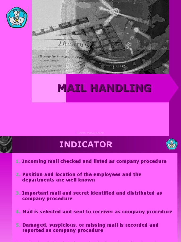 Mail Handling Baru | PDF | Mail | Books