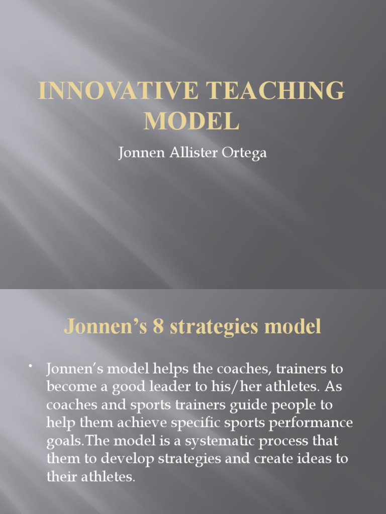 Innovative Teaching Model Powerpoint | PDF | Goal | Mentorship