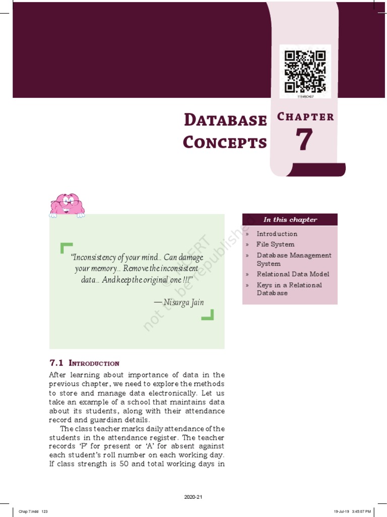 Database Concepts: " " - Nisarga Jain | PDF | Relational Model | Databases