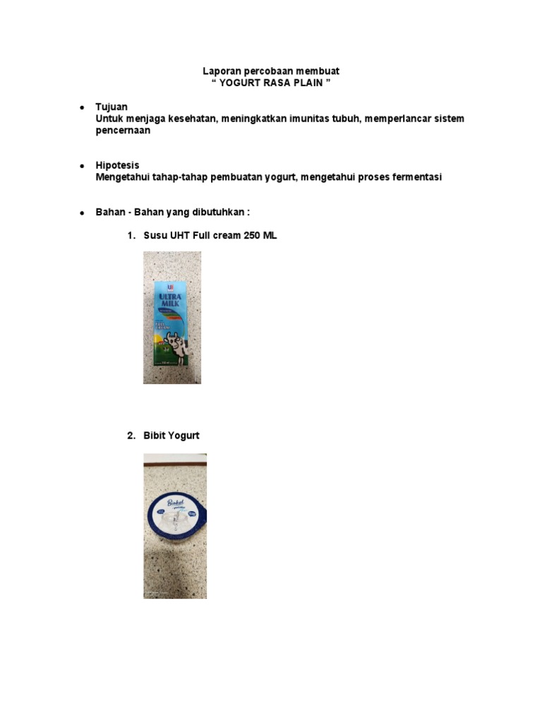 Laporan Percobaan Membuat | PDF