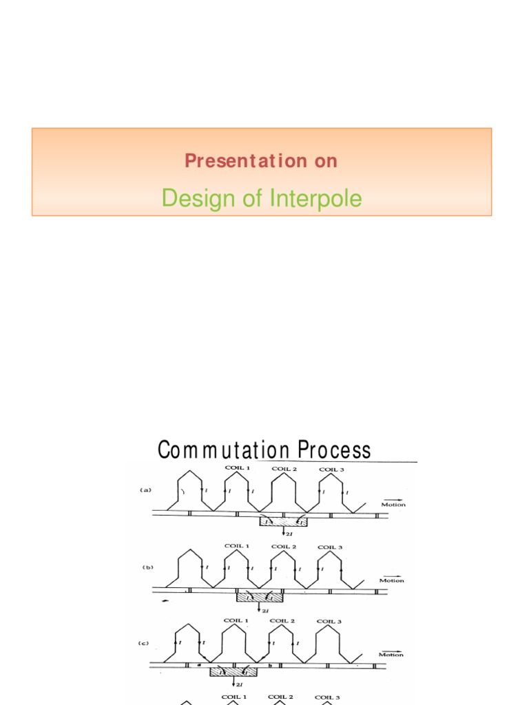Interpole Design | PDF | Electrical Components | Force
