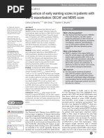 NEWS2 Early Warning Score Chart | PDF | Blood Pressure | Pulmonology