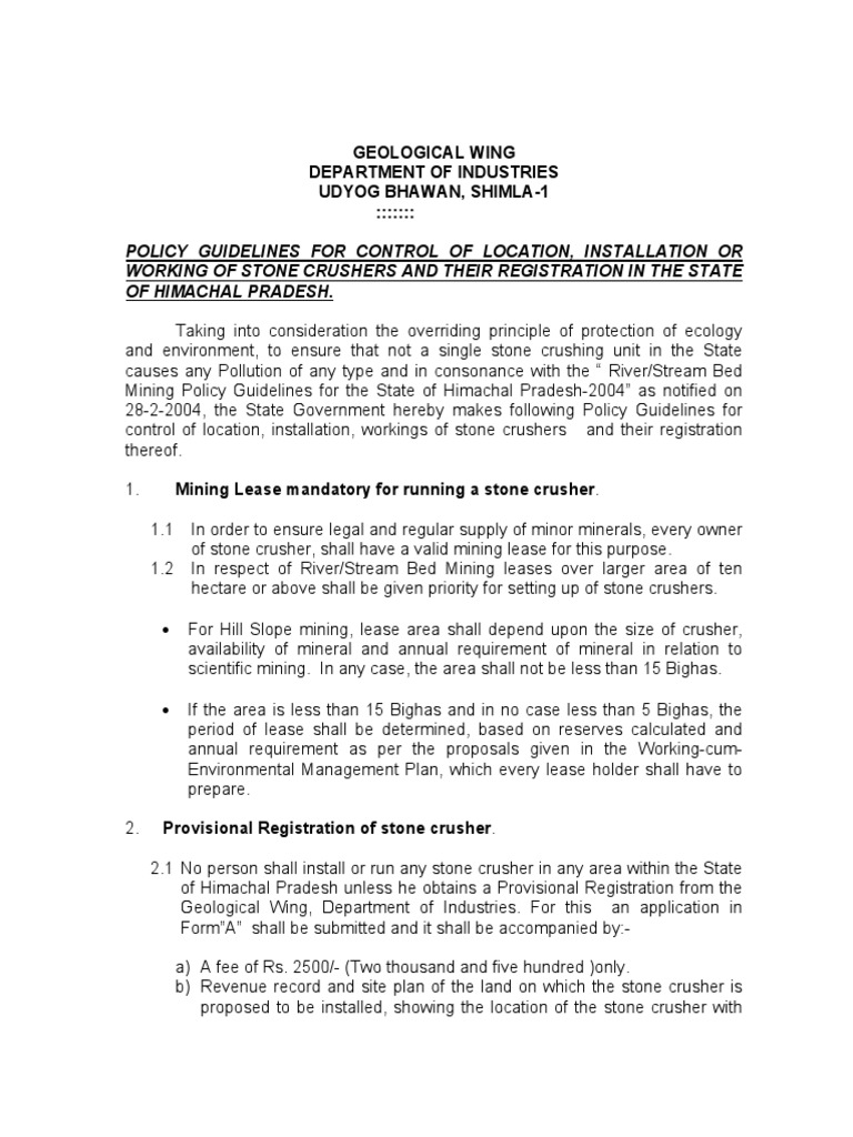 Stone Crusher | PDF | Mining | River