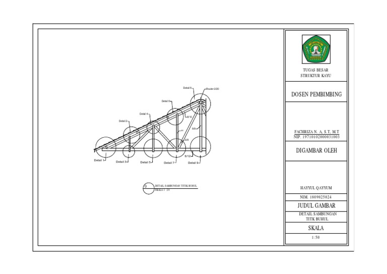 Detail Sambungan Titik Buhul | PDF
