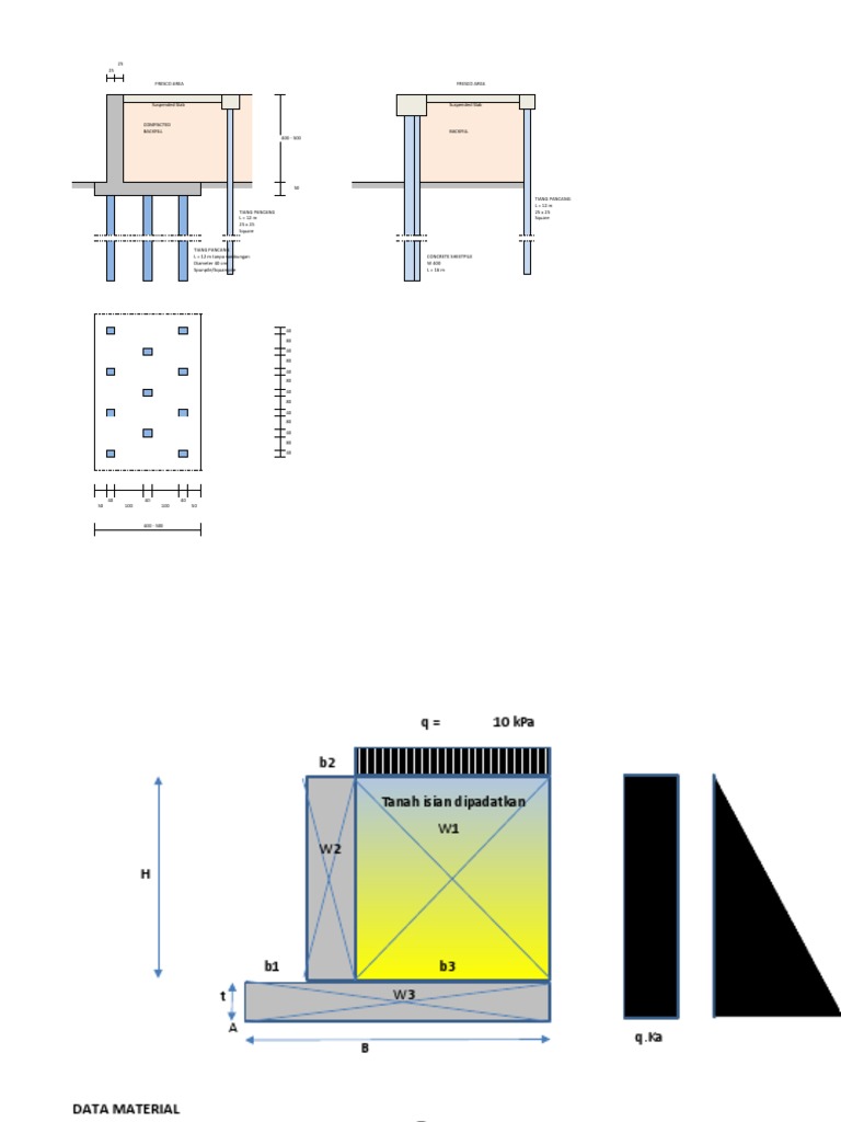 Retaining Wall L Shape | PDF