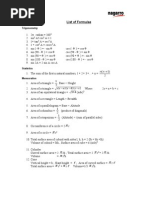 Important Formulas For Aptitude Tests - ENIGMA PDF | PDF | Circle ...