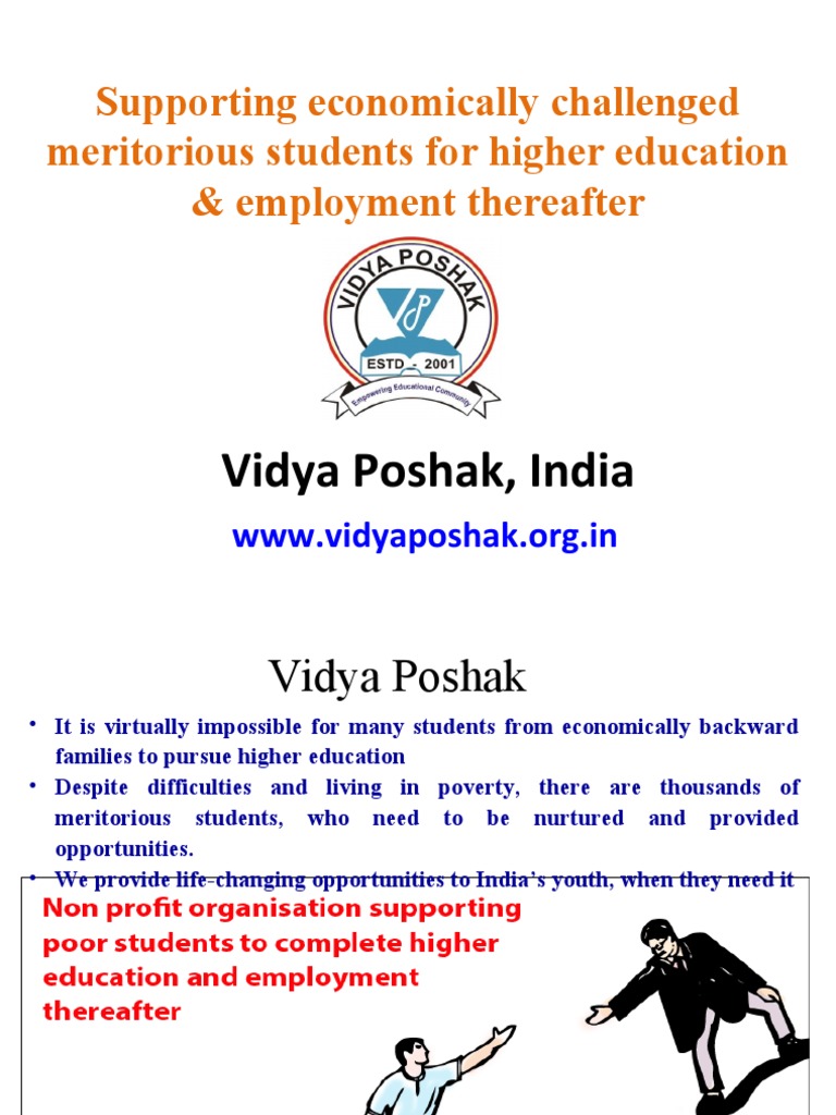Vidya Poshak Presentation | PDF | Volunteering