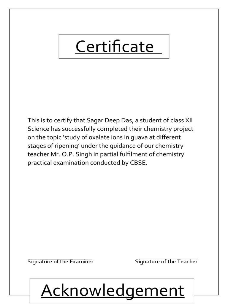 Certificate: Signature of The Examiner Signature of The Teacher ...
