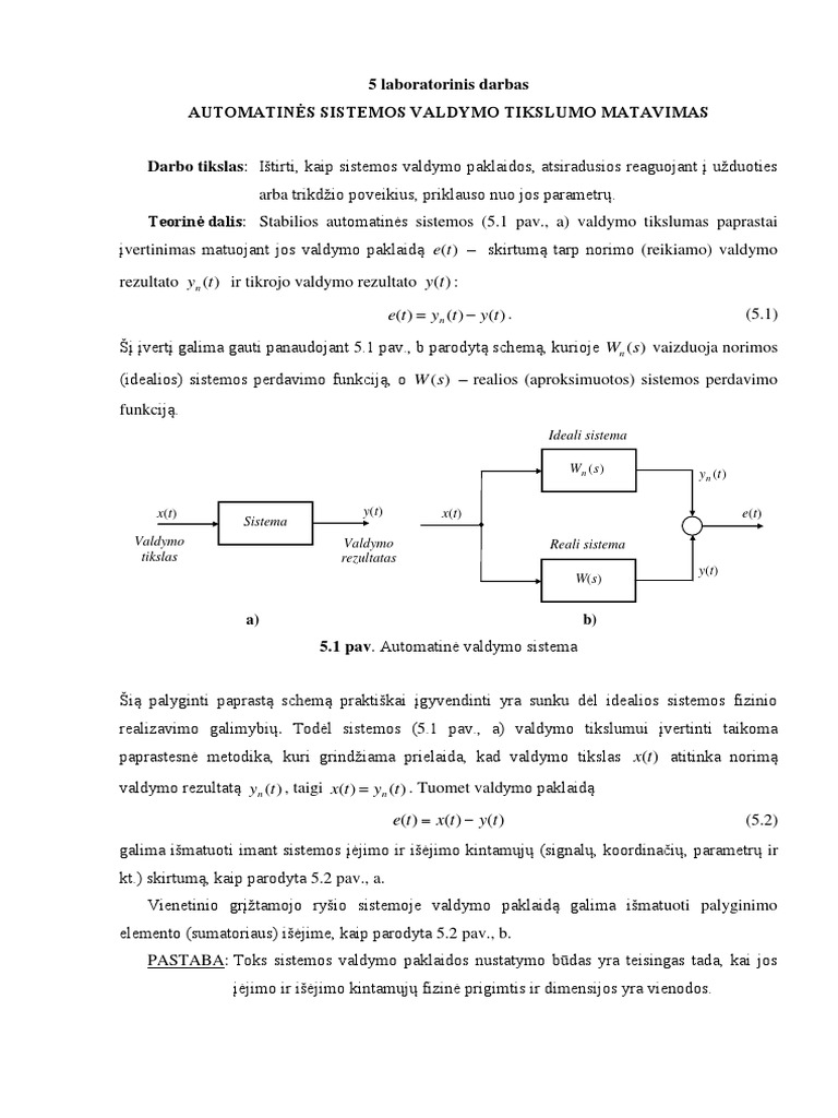 5 Laboratorinis Darbas | PDF