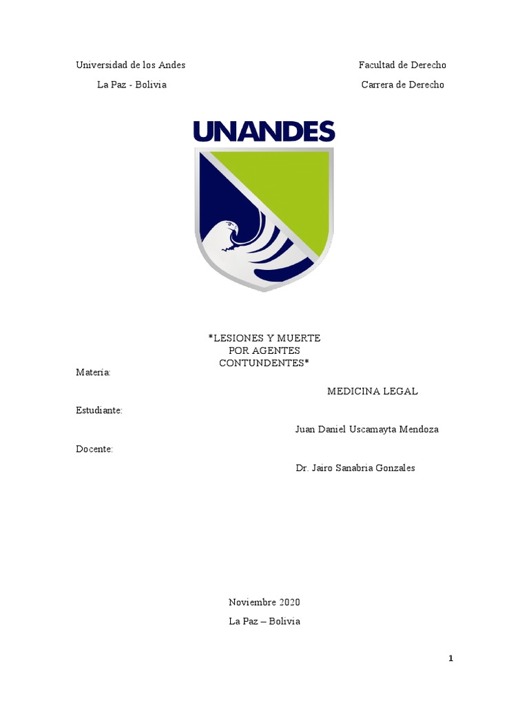 Lesiones y Muerte Por Agentes Contundentes | PDF | Piel | Fisiología
