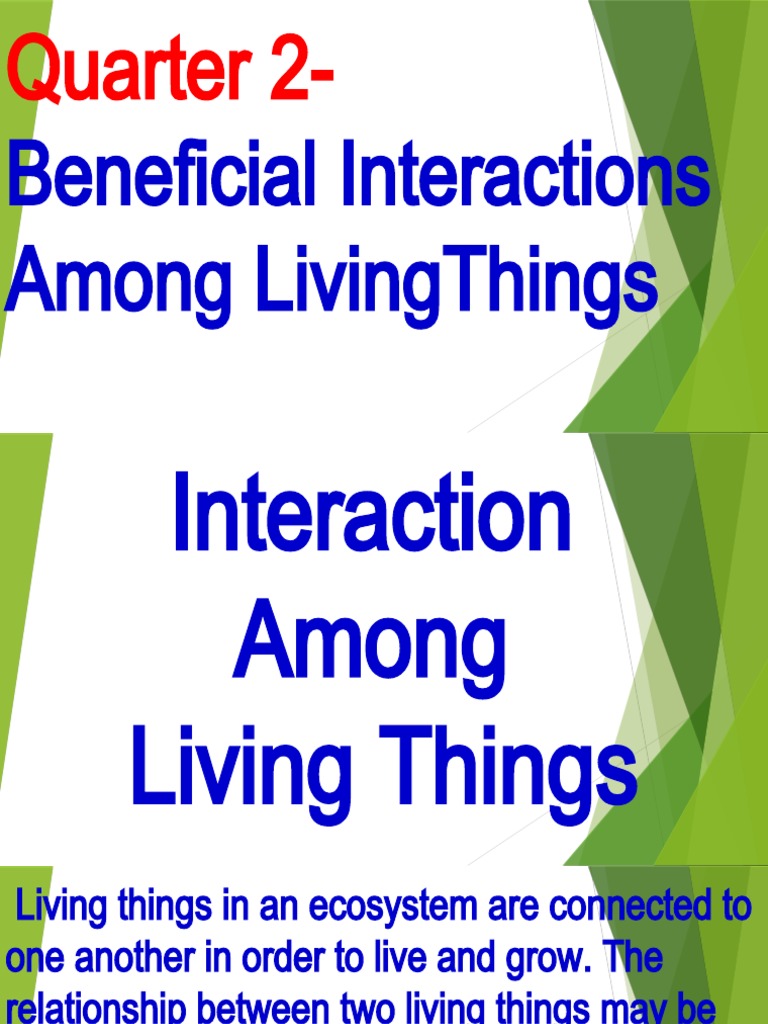 Interactions Among Living Things