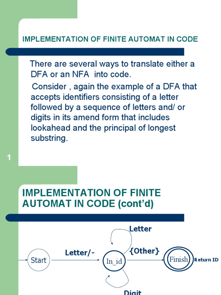 Implementation of Finite Automat in Code | PDF | Reserved Word ...