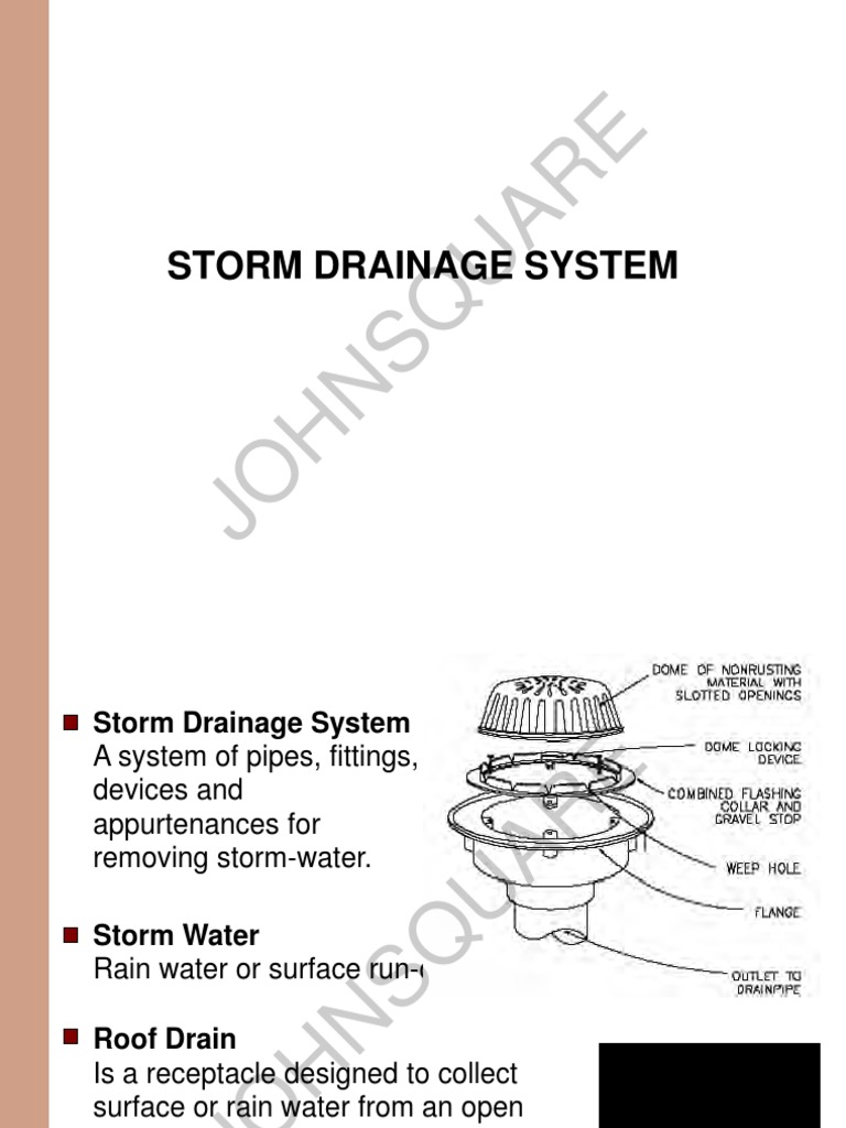 Bu 1 - 9 - Storm Drainage System | PDF | Storm Drain | Civil Engineering
