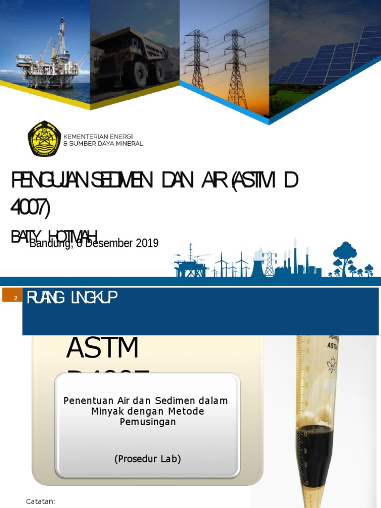 Pengujian Sedimen Dan Water ASTM D 4007 - Baity Hotimah - LEMIGAS | PDF