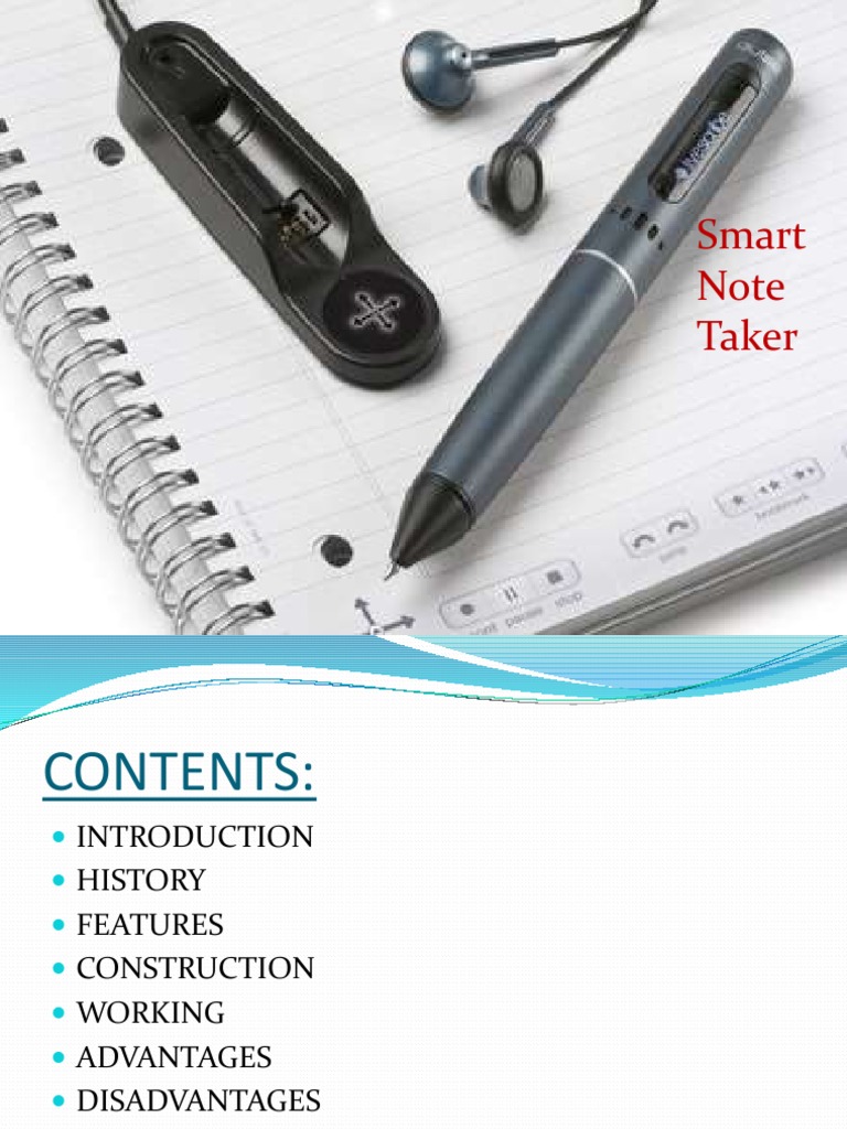 Smart Note Taker | Download Free PDF | Personal Computers | Office ...