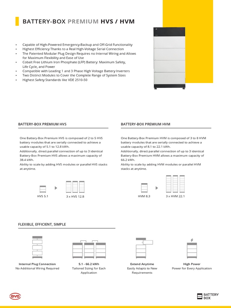 Brochure BYD Premium HVS & HVM | PDF | Electrical Components | Electric ...