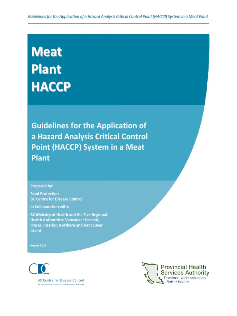 (HACCP) System in A Meat Plant | PDF | Curing (Food Preservation ...