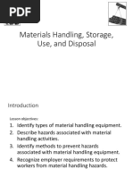 Material Handling Safety Training Guide | PDF | Forklift | Occupational ...