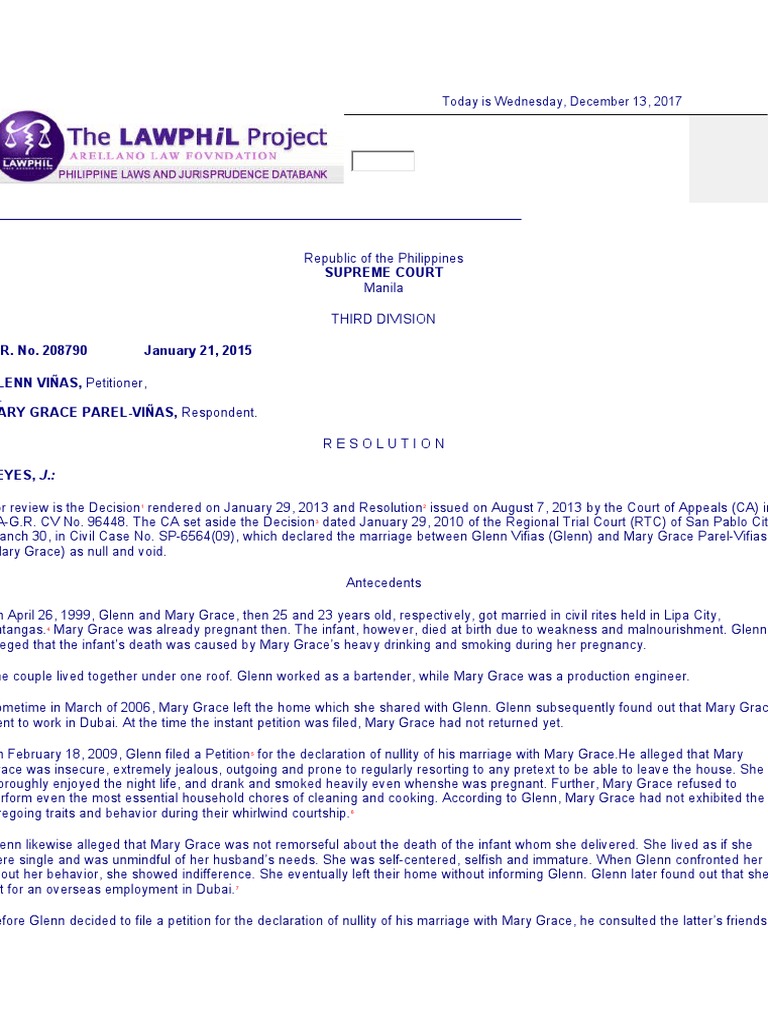 Psychological Incapacity | PDF | Marriage | Mental Disorder