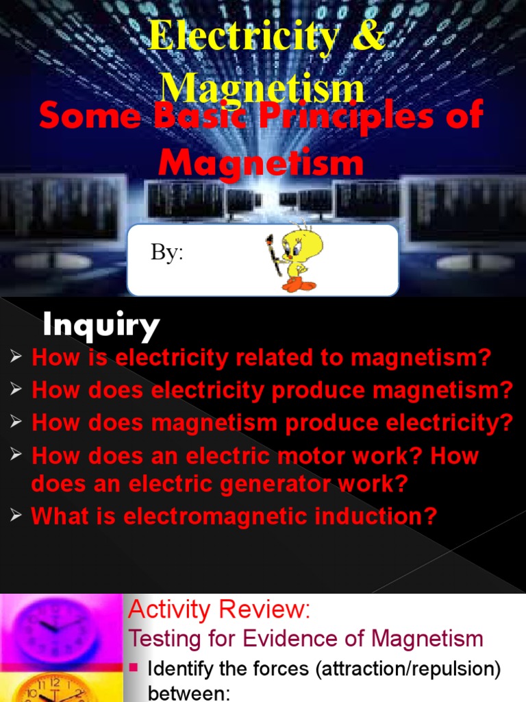 Electricity & Magnetism-Basic Principles | PDF | Magnetism | Magnet