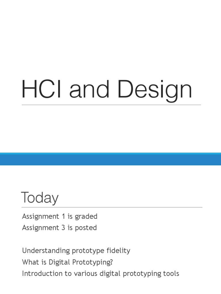 UX HCI Design | PDF | Software Prototyping | Prototype