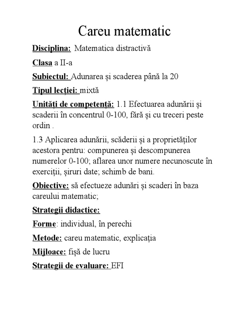 Careu Matematic | PDF