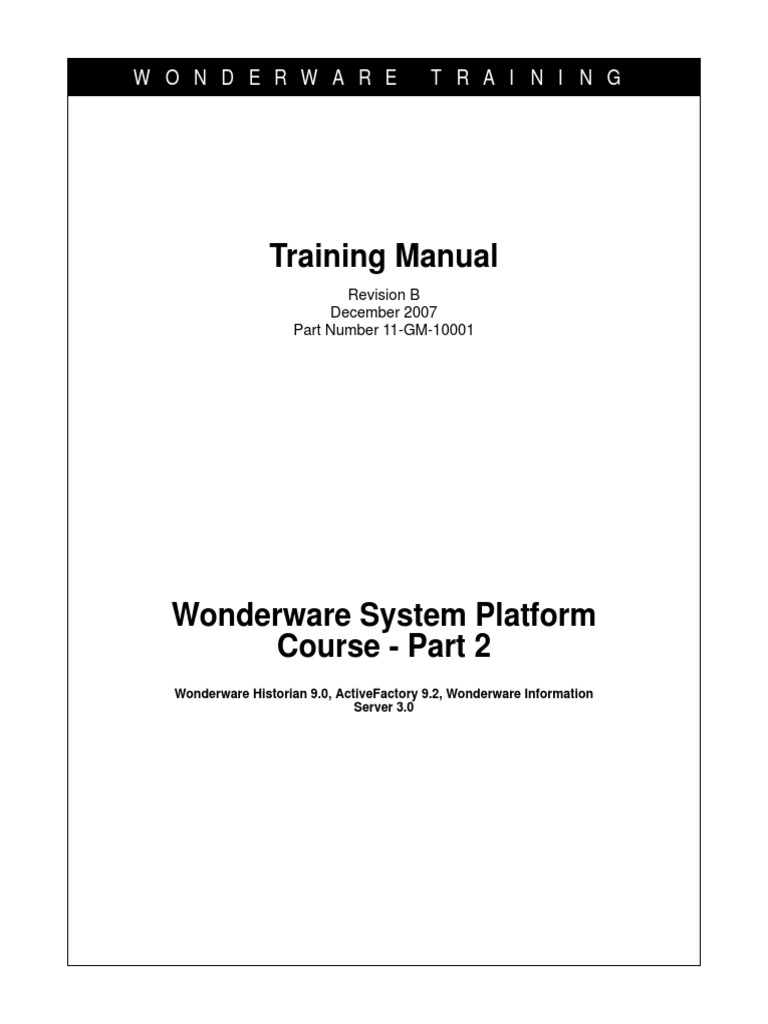 WWSystemPlatformCourse Part2 EntireManual 1 | PDF | Share Point ...
