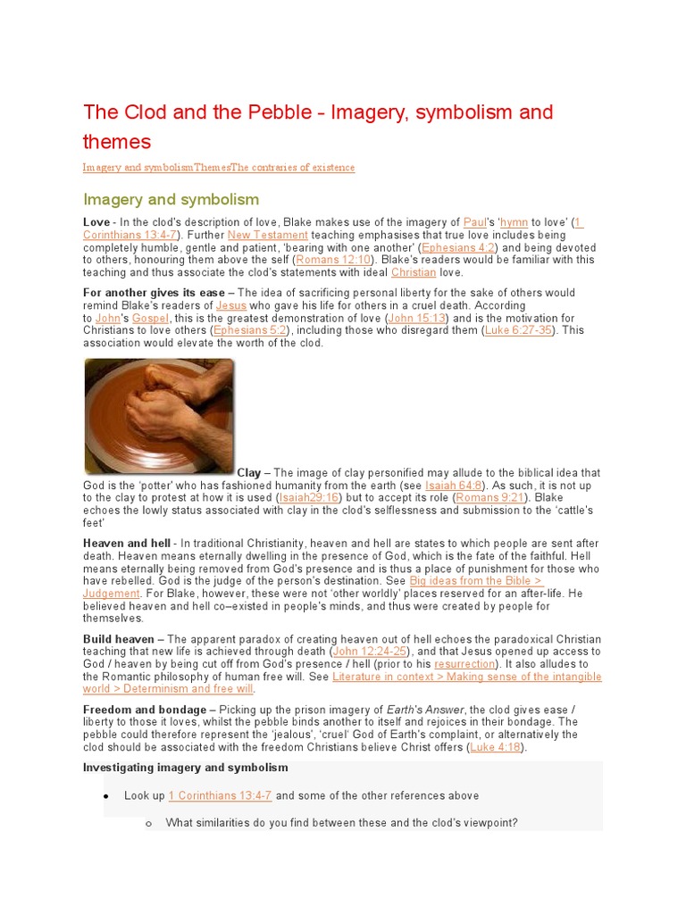 The Clod and The Pebble | PDF | William Blake | Heaven