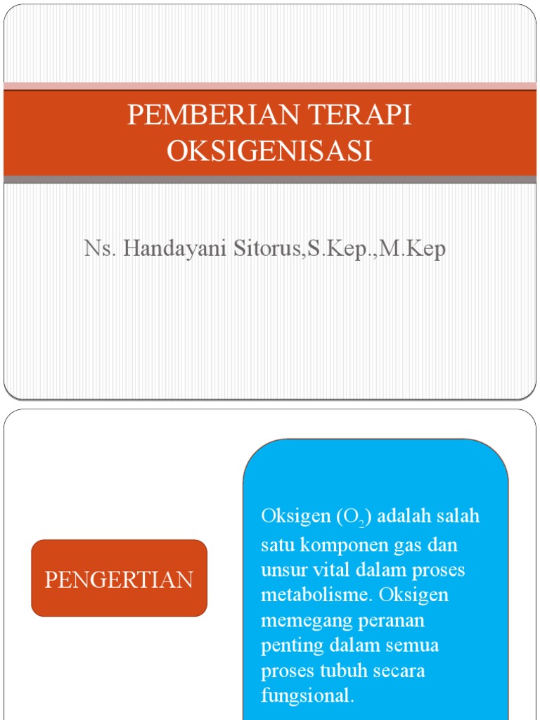 Macam Pemberian Terapi Oksigen | PDF