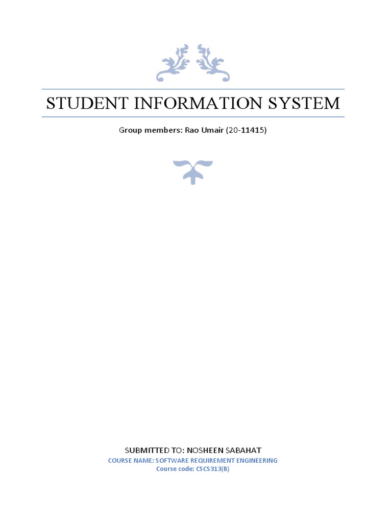 Student Information Management System | PDF | Php | Conceptual Model
