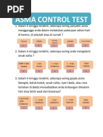 Asthma Control Test | PDF