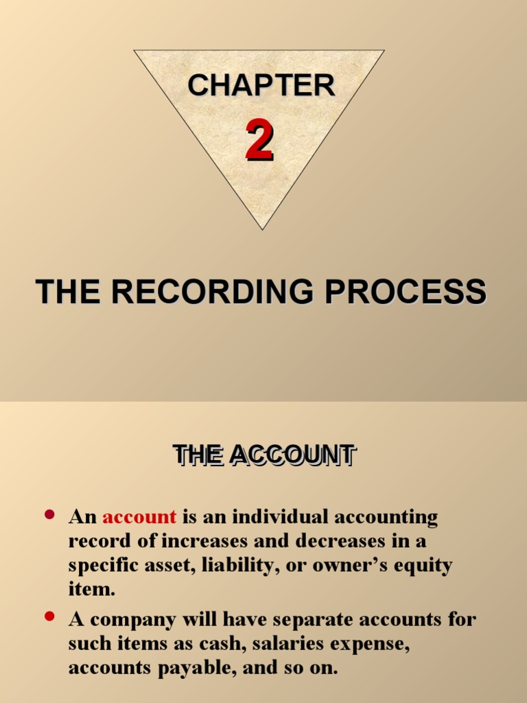 Chapter 2 - Recording Process | PDF | Debits And Credits | Corporations